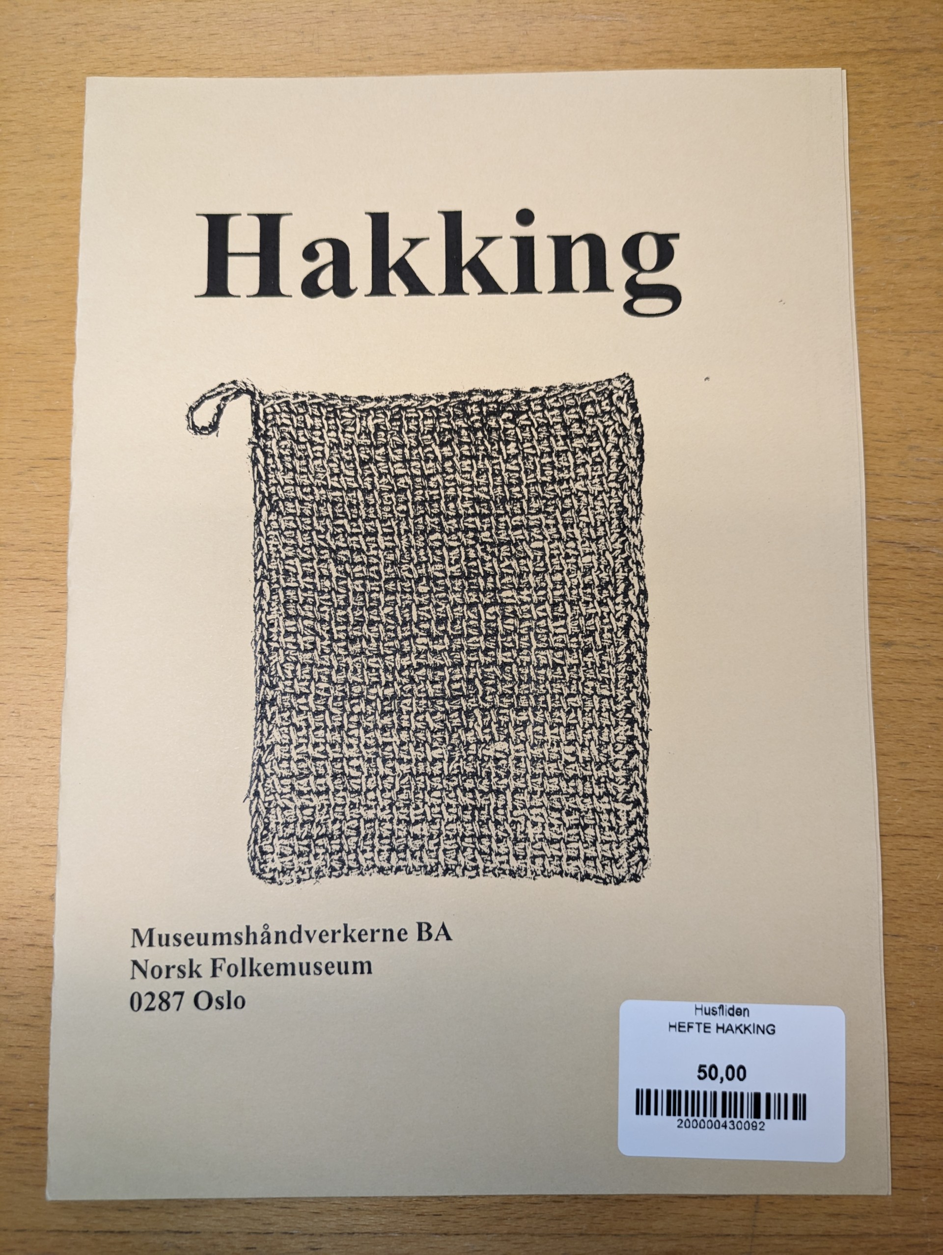 HEFTE HAKKING - Husfliden Gjøvik & Lillehammer